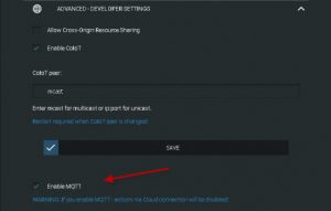 Using Shelly devices with MQTT