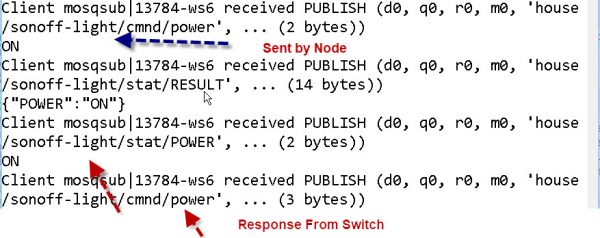 Controlling the Tasmota SonOff Switch with Node-Red